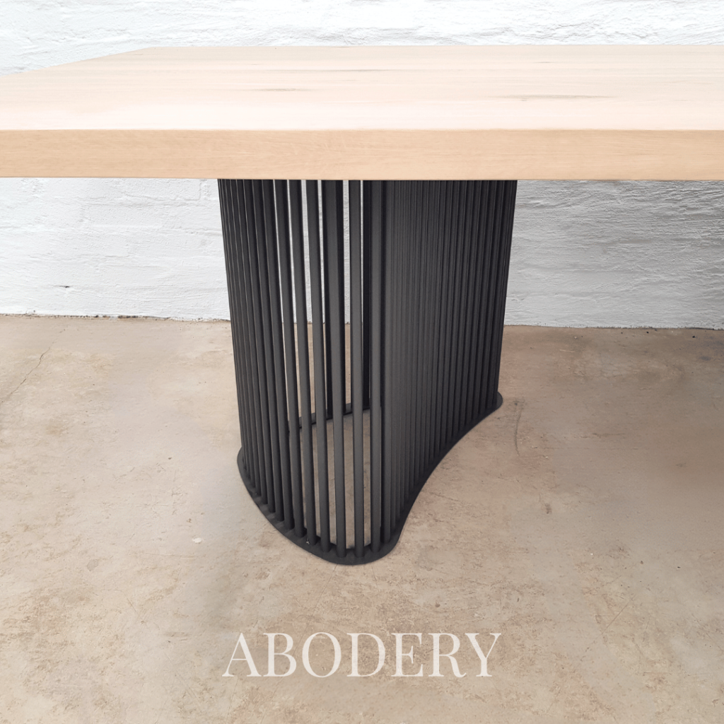 Katara Solid Oak Dining Table - Abodery