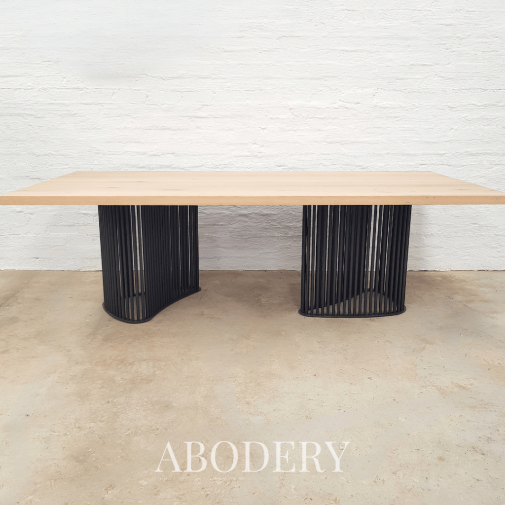 Katara Solid Oak Dining Table - Abodery